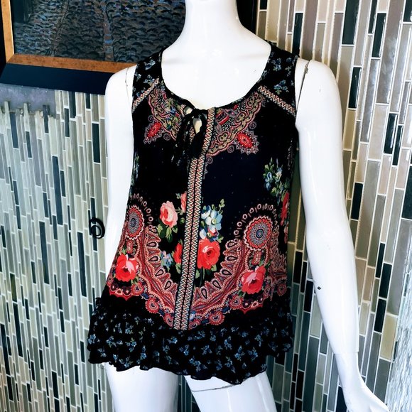 Bila | Tops | Bila Tops Womens Bila Top Boho Sleeveless Flowey ...